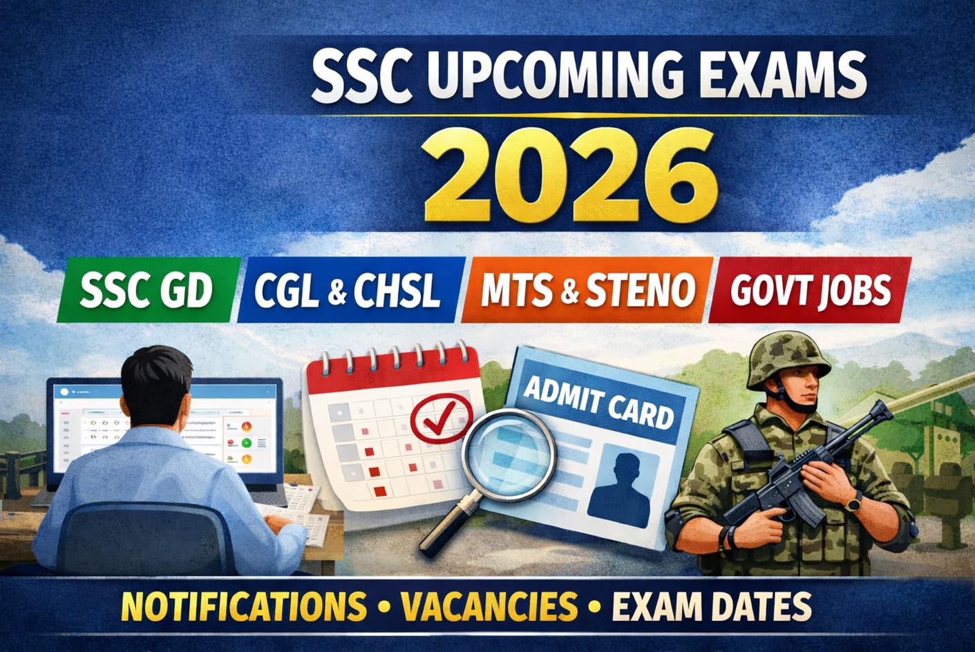 SSC Upcoming Exams 2026 (Official) – Exam Dates, Eligibility & Calendar
